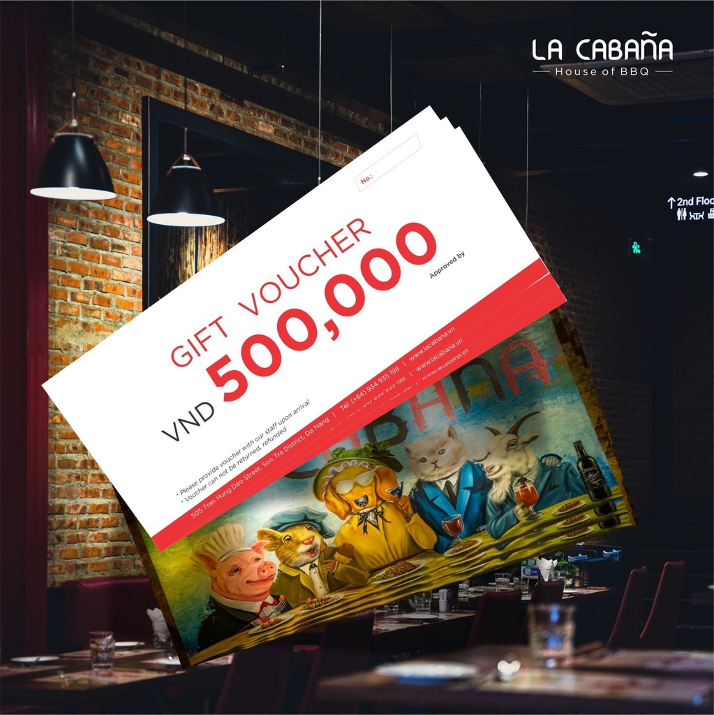 Gift Card - Voucher 500K | La Cabana - House of BBQ